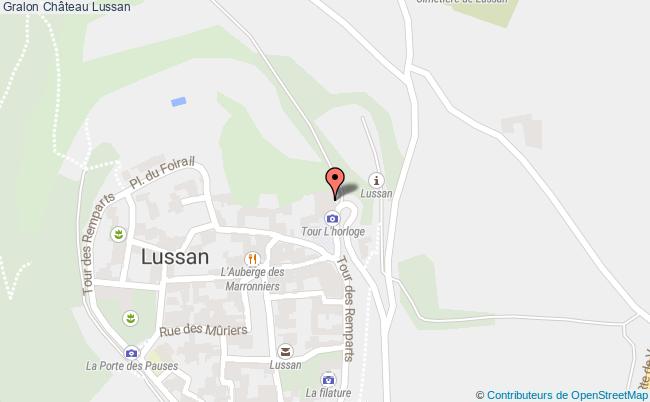 Château Lussan tourisme