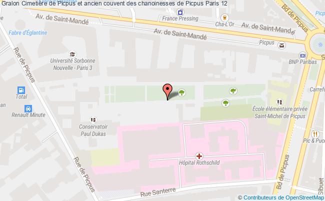 Cimetière de picpus et ancien couvent des chanoinesses de picpus Paris ...