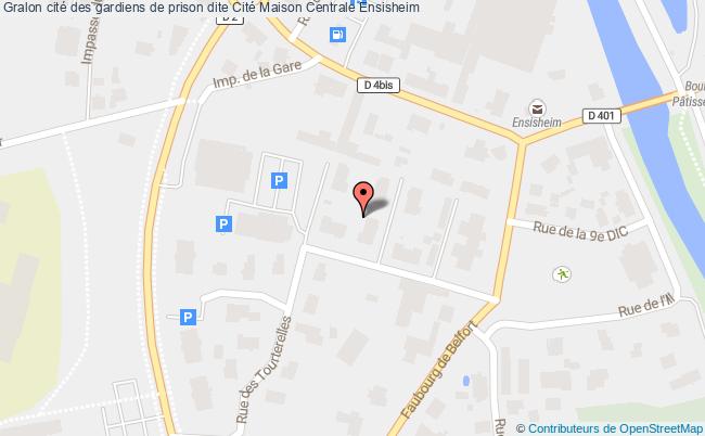 Cité des gardiens de prison dite cité maison centrale Ensisheim tourisme