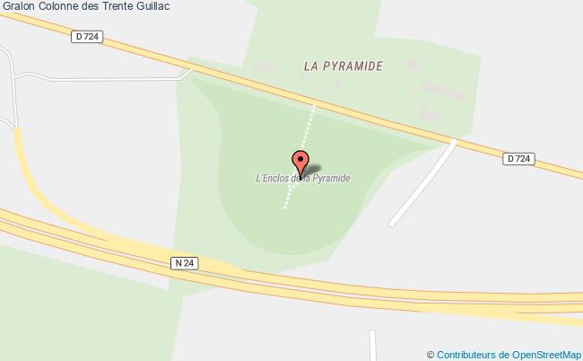 Colonne des trente Guillac tourisme