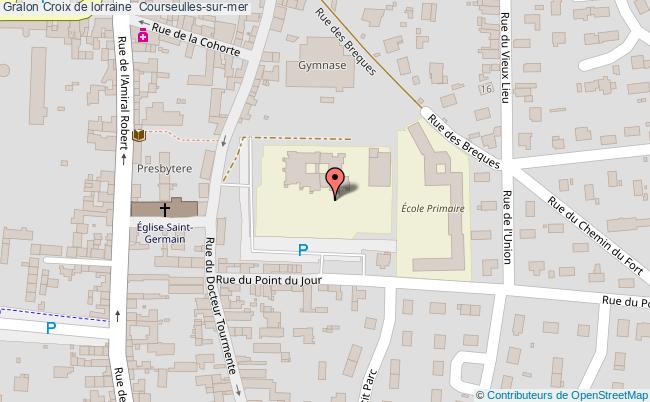 Croix de lorraine Courseulles-sur-mer tourisme