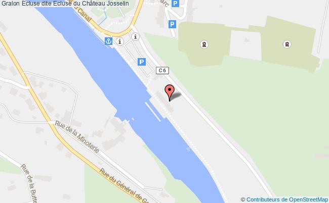 Ecluse dite ecluse du château Josselin tourisme