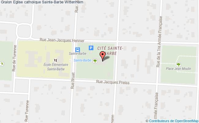 Eglise catholique sainte-barbe Wittenheim tourisme