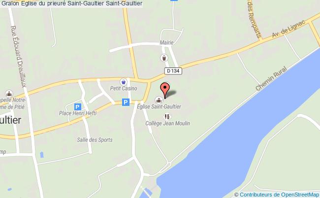 Eglise du prieuré saint-gaultier Saint-gaultier tourisme