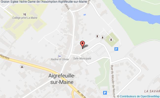 Eglise notre-dame de l'assomption Aigrefeuille-sur-maine tourisme
