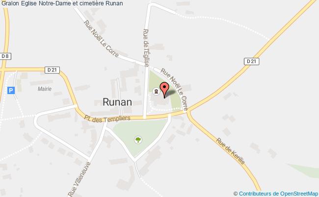 Eglise notre-dame et cimetière Runan tourisme