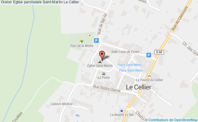 Eglise paroissiale saint-martin Le cellier tourisme