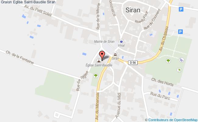 Eglise saint-baudile Siran tourisme