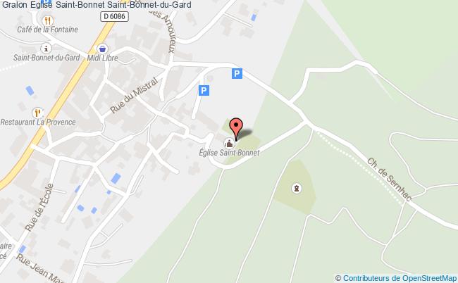Eglise saint-bonnet Saint-bonnet-du-gard tourisme