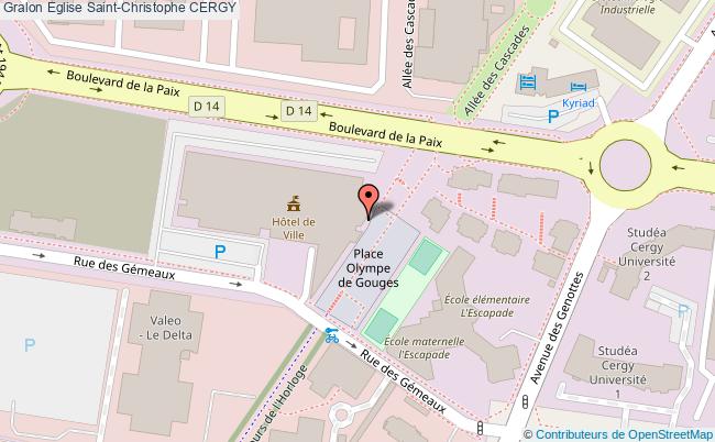 Eglise saint-christophe Cergy tourisme Lieu sacré