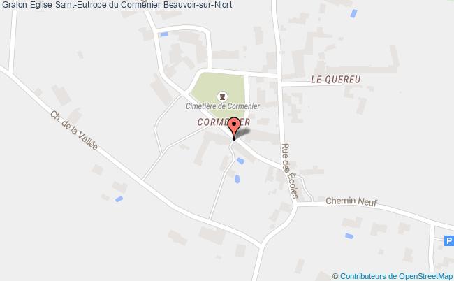 Eglise saint-eutrope du cormenier Beauvoir-sur-niort tourisme