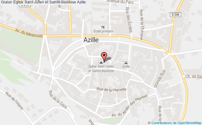 Eglise saint-julien et sainte-basilisse Azille tourisme