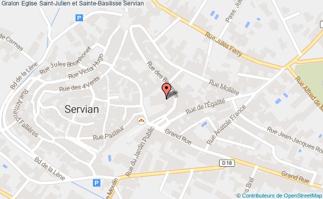 Eglise saint-julien et sainte-basilisse Servian tourisme