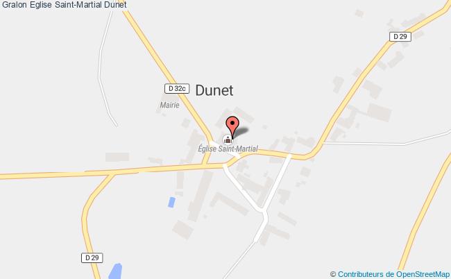 Eglise saint-martial Dunet tourisme