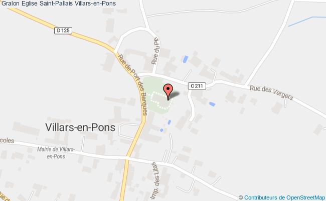 Eglise saint-pallais Villars-en-pons tourisme