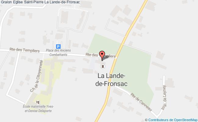 Eglise saint-pierre La lande-de-fronsac tourisme