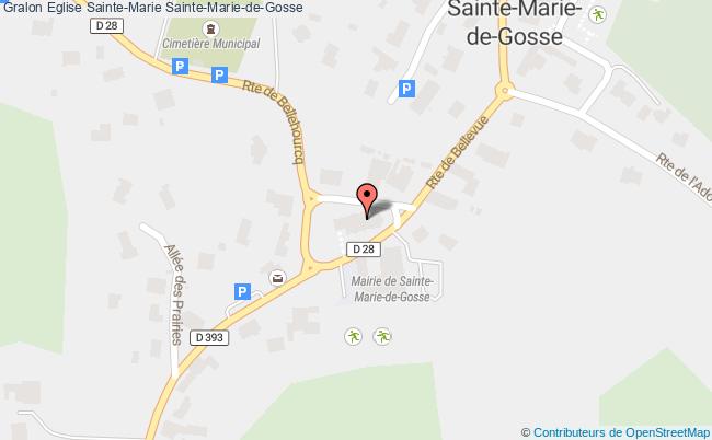 Eglise sainte-marie Sainte-marie-de-gosse tourisme