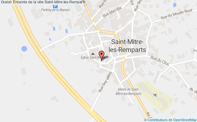 Enceinte de la ville Saint-mitre-les-remparts tourisme