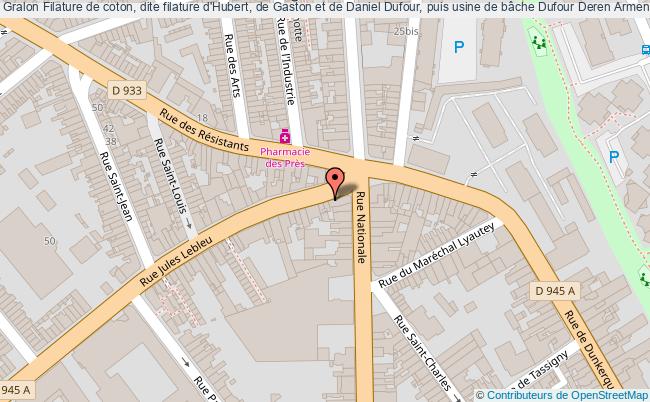 Filature de coton, dite filature d'hubert, de gaston et de daniel ...