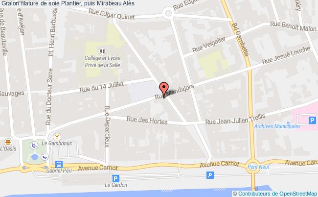 Filature de soie plantier, puis mirabeau Alès tourisme