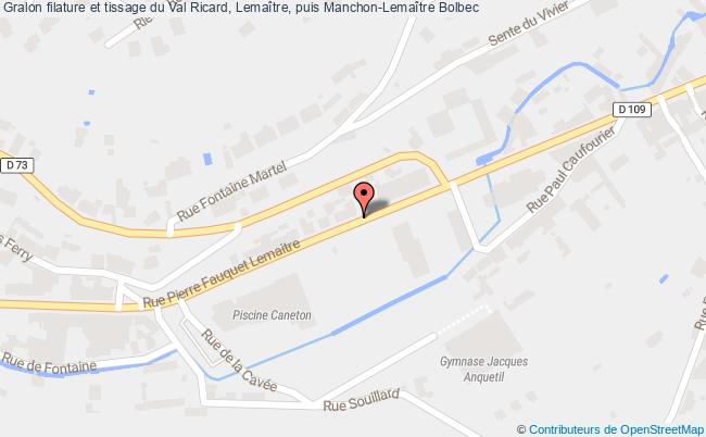 Filature et tissage du val ricard, lemaître, puis manchon-lemaître ...