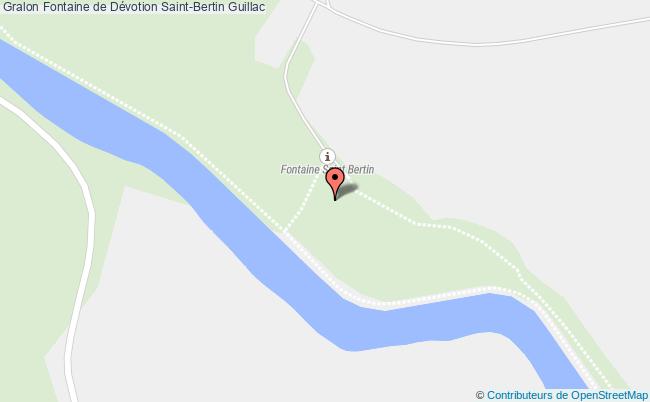 Fontaine de dévotion saint-bertin Guillac tourisme