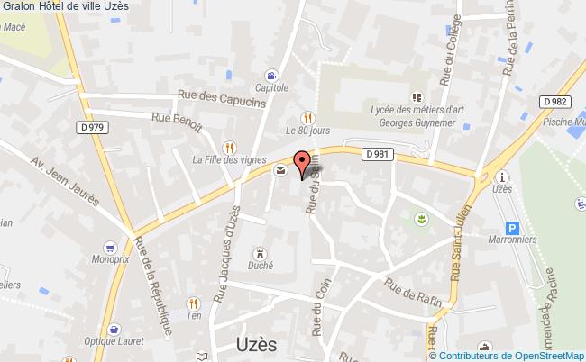 Hôtel de ville Uzès tourisme