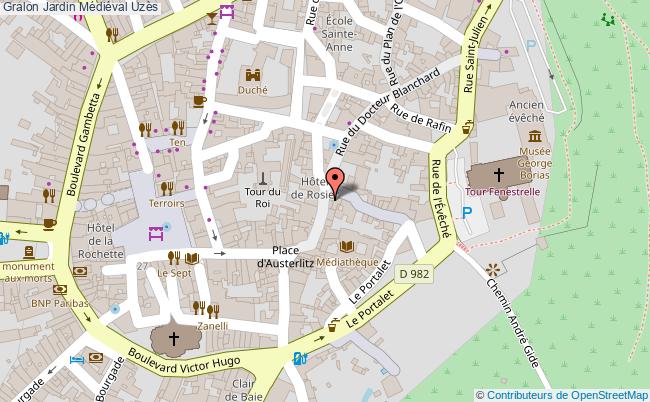 Jardin médiéval Uzès tourisme