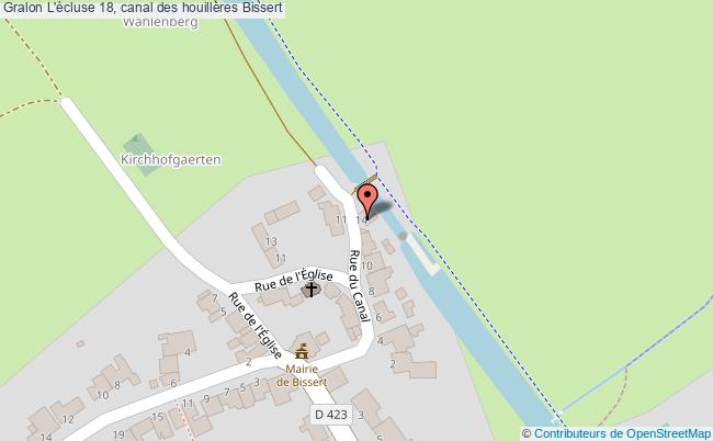 L'écluse 18, canal des houillères Bissert tourisme