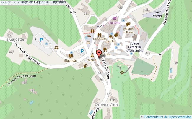 Le village de gigondas Gigondas tourisme Site et Monument