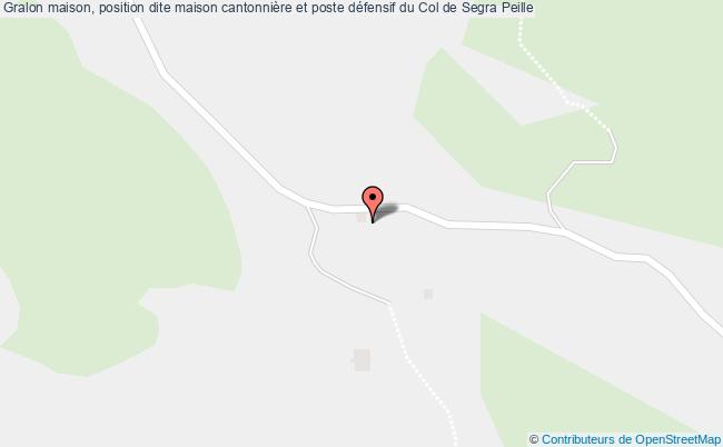 Maison, position dite maison cantonnière et poste défensif du col de ...