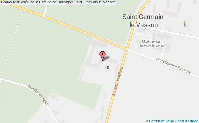 Mausolée de la famille de cauvigny Saint-germain-le-vasson tourisme