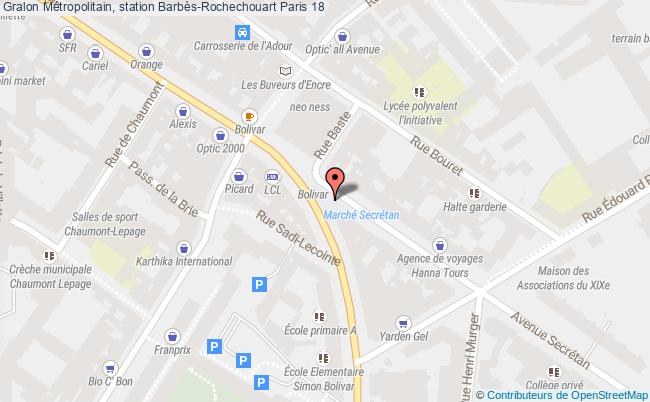 Métropolitain, station barbès-rochechouart Paris 18 tourisme