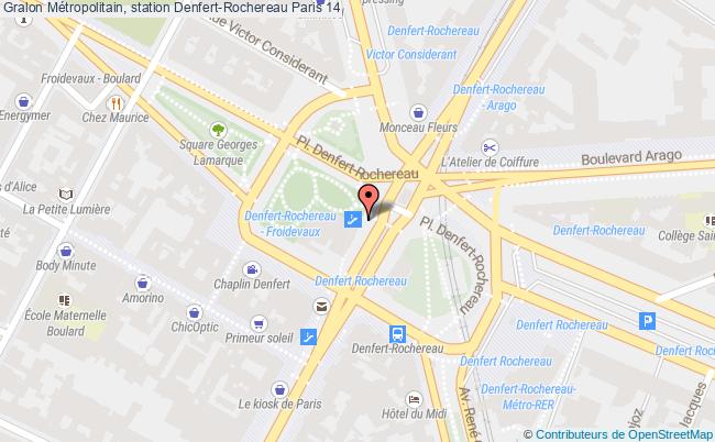 Métropolitain, station denfert-rochereau Paris 14 tourisme