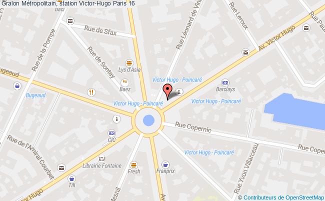 Métropolitain, station victor-hugo Paris 16 tourisme