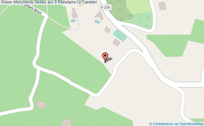 Monuments dédiés aux 8 résistants Le castellet tourisme