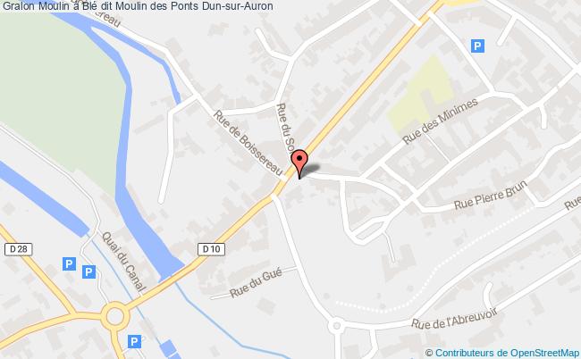 Moulin à blé dit moulin des ponts Dun-sur-auron tourisme