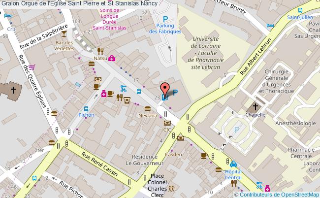 Orgue de l'eglise saint pierre et st stanislas Nancy tourisme