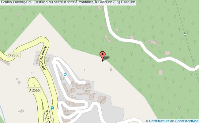 Ouvrage du castillon du secteur fortifié frontalier, à castillon (06 ...