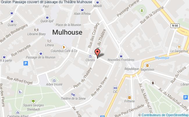 Passage couvert dit passage du théâtre Mulhouse tourisme