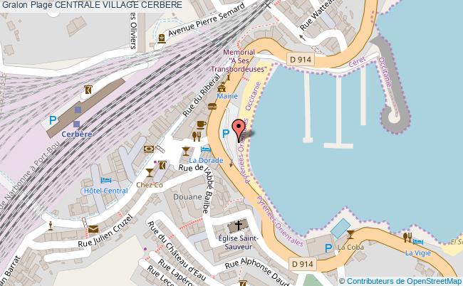 Plage Centrale village Cerbère qualité baignade Plage Centrale village ...