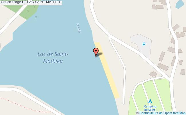 Plage Le lac Saint-Mathieu qualité baignade Plage Le lac Saint-Mathieu