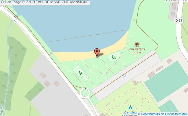 Plage Plan d'eau de mansigne Mansigné qualité baignade Plage Plan d'eau ...