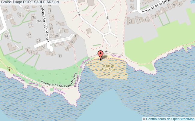 Plage Port sable Arzon qualité baignade Plage Port sable Arzon