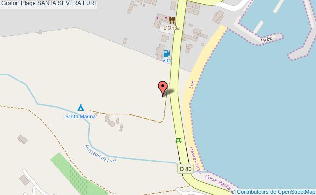 Plage Santa severa Luri qualité baignade Plage Santa severa Luri
