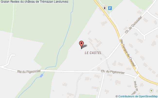 Restes du château de trémazan Landunvez tourisme