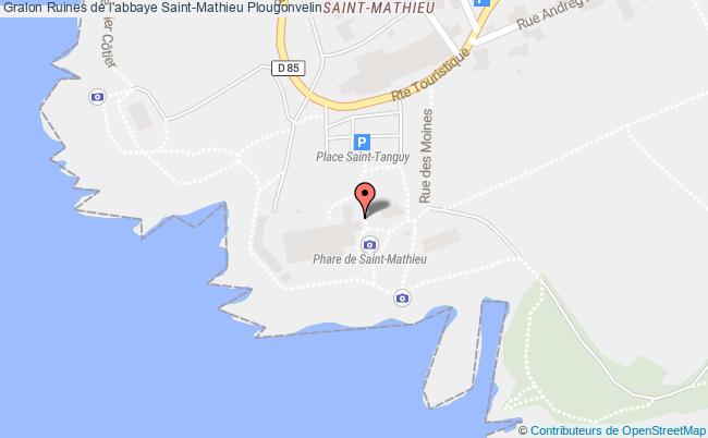 Ruines de l'abbaye saint-mathieu Plougonvelin tourisme