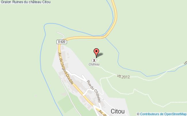 Ruines du château Citou tourisme