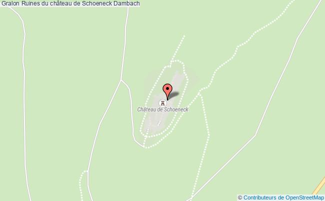 Ruines du château de schoeneck Dambach tourisme
