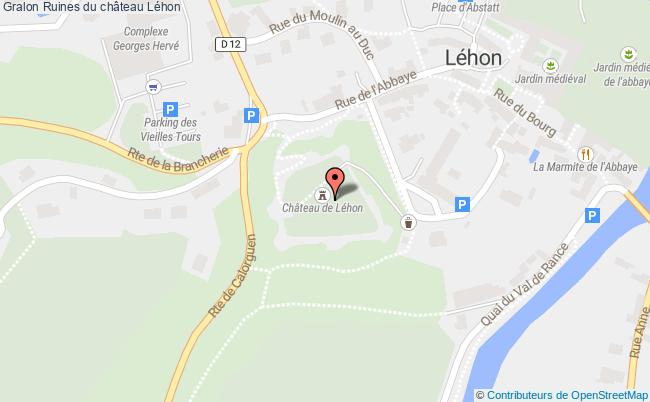 Ruines du château Léhon tourisme